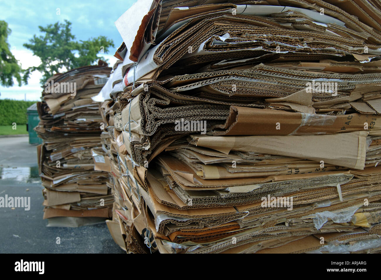 cardboard ready for recycle Stock Photo - Alamy
