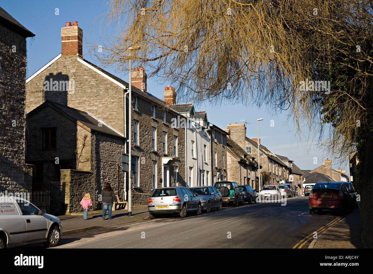 Street in Hay on Wye England UK Stock Photo - Alamy