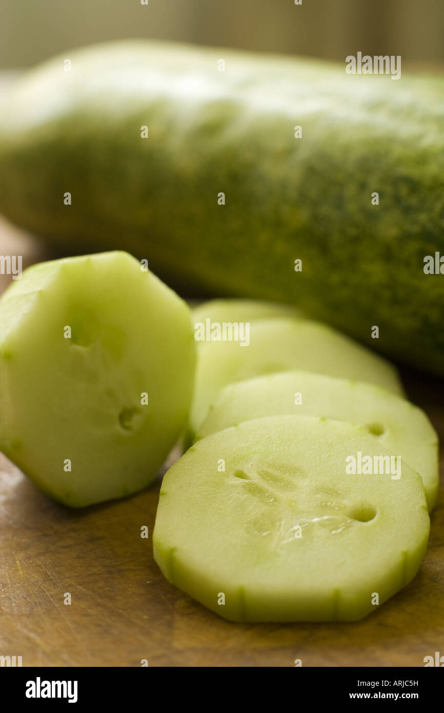 Malaysian cucumber sliced Stock Photo - Alamy