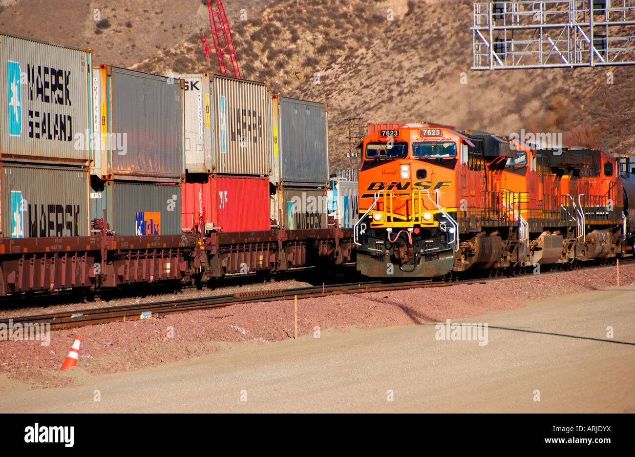 Cargo hauling by train hi-res stock photography and images - Alamy