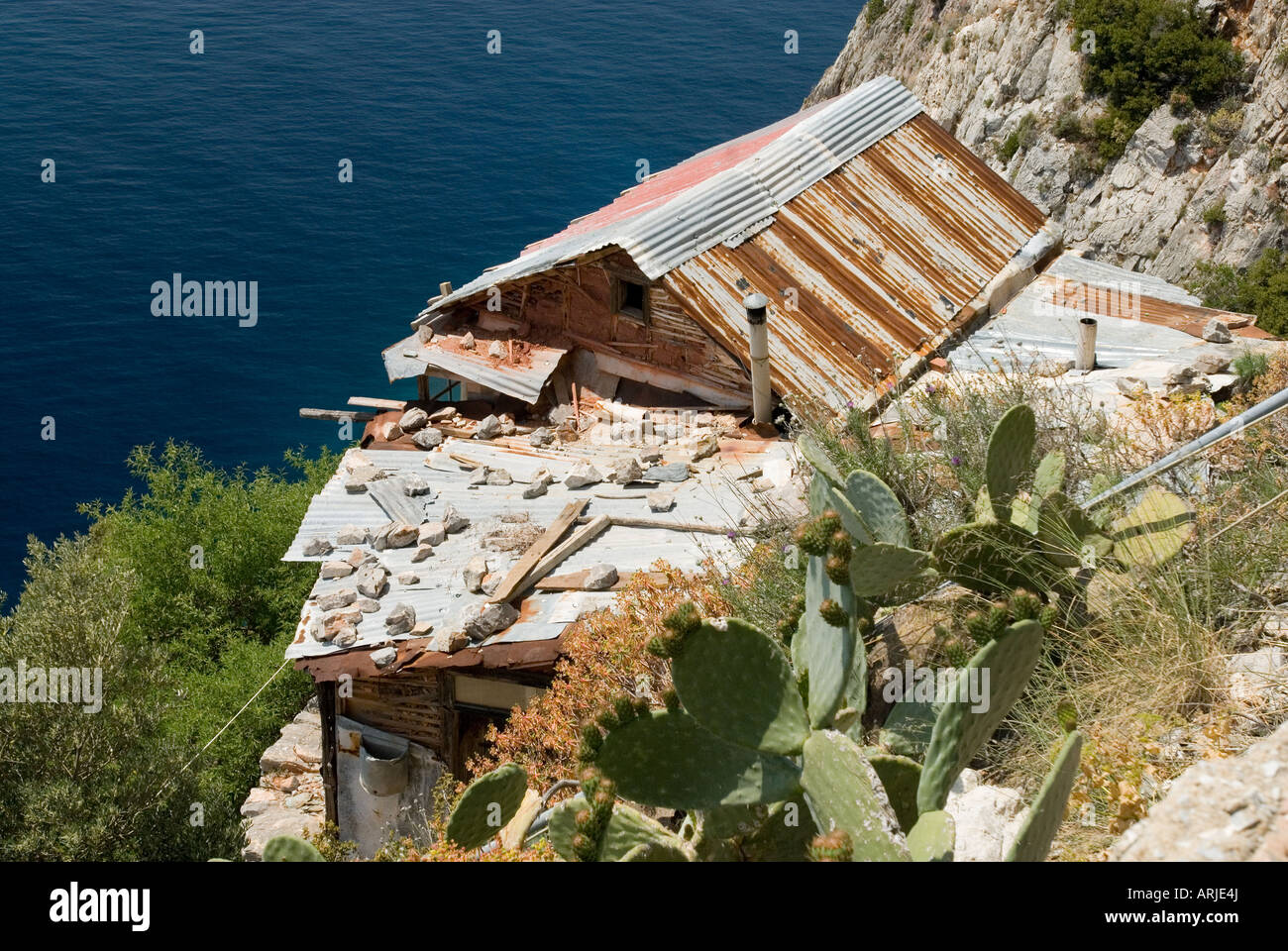 Hesychasterion, Katounakia, Mount Athos, Halkidiki, Greece Stock Photo ...