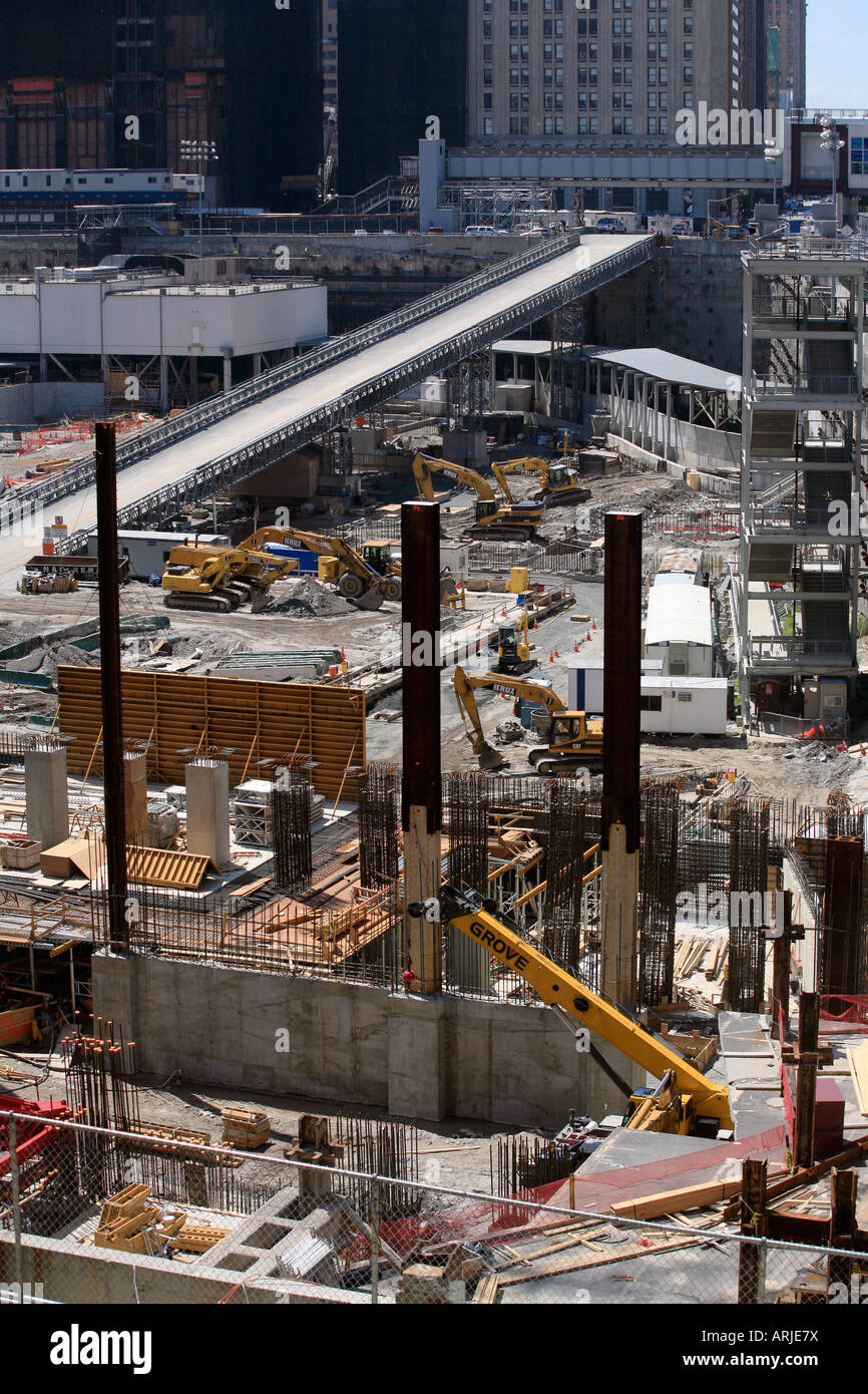 Continuing Construction at GROUND ZERO NEW YORK CITY Stock Photo - Alamy