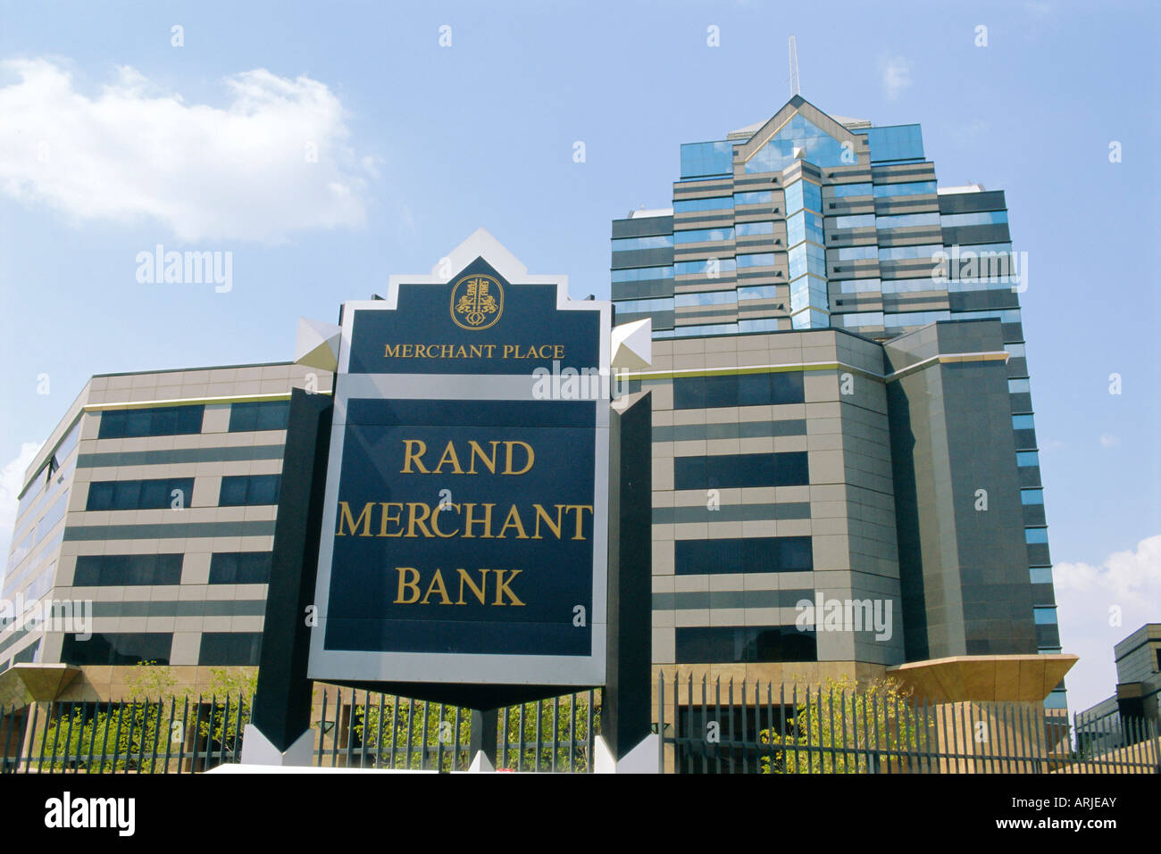 Sandton, new financial district of Johannesburg, South Africa Stock ...