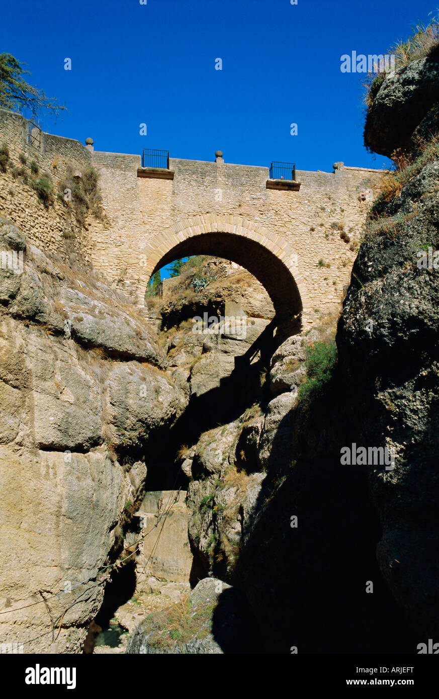 The Puente Viejo or Old Bridge, Ronda, Andalucia, Spain Stock Photo - Alamy