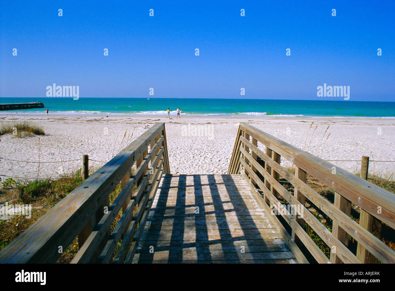 Bradenton Beach, Anna Maria Island, Gulf Coast, Florida, USA Stock ...