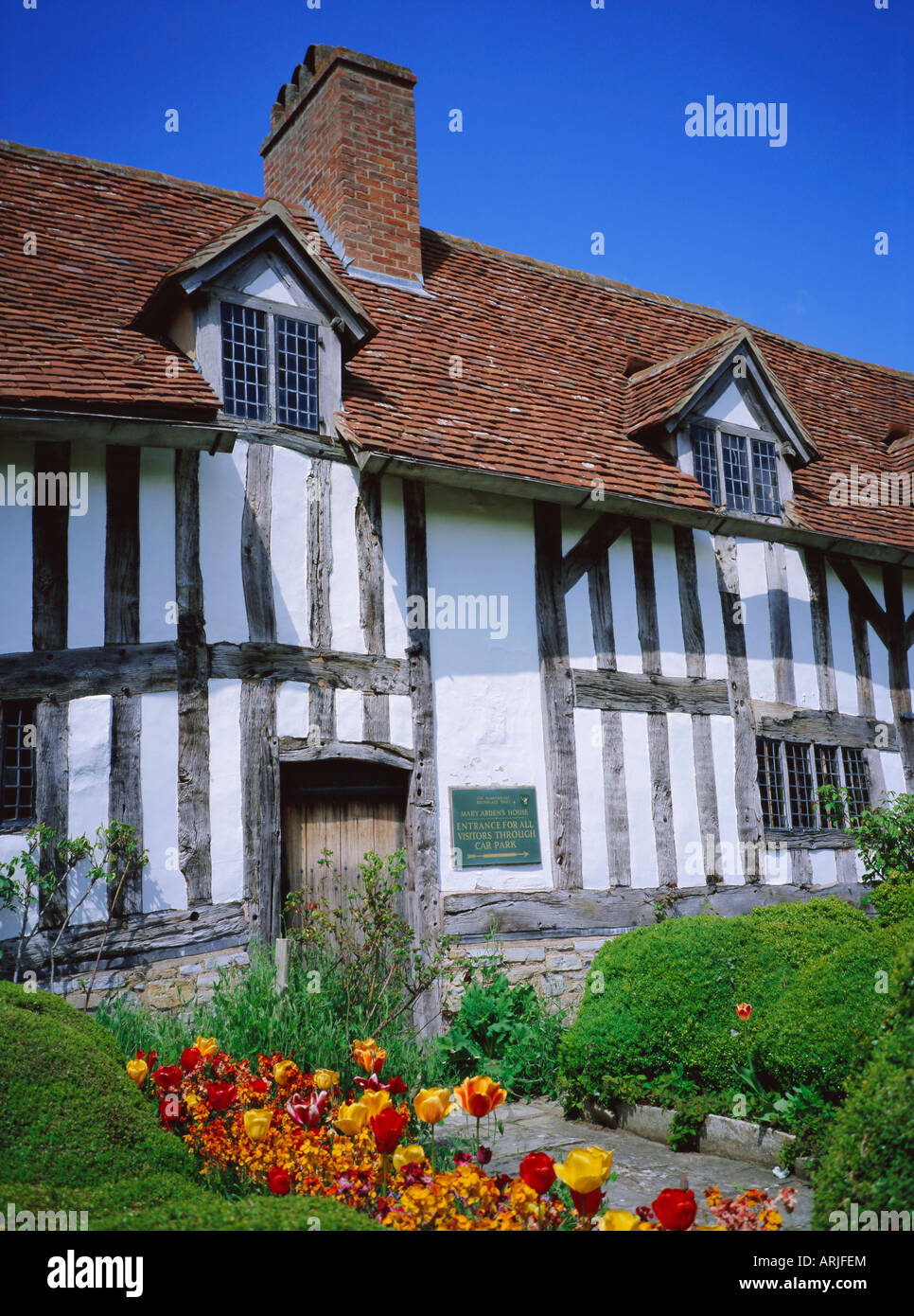 Mary Arden's House, Wilmcote, Warwickshire, England, UK, Europe Stock ...