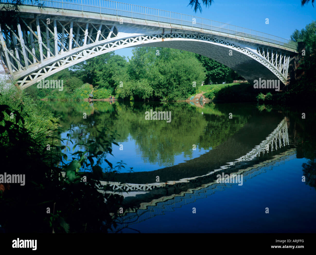 Thomas Telford's Bridge built in 1826 over the River Severn, Holt Fleet ...