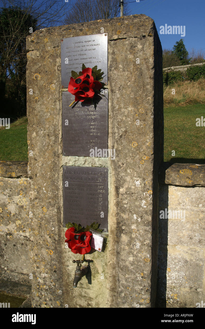 Oakridge Village War Memorial Gloucestershire Stock Photo - Alamy