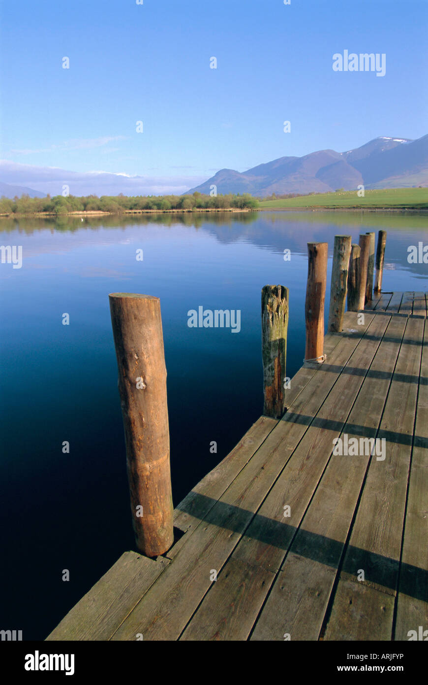 Keswick Landing Stage, Derwentwater (Derwent Water), Lake District ...