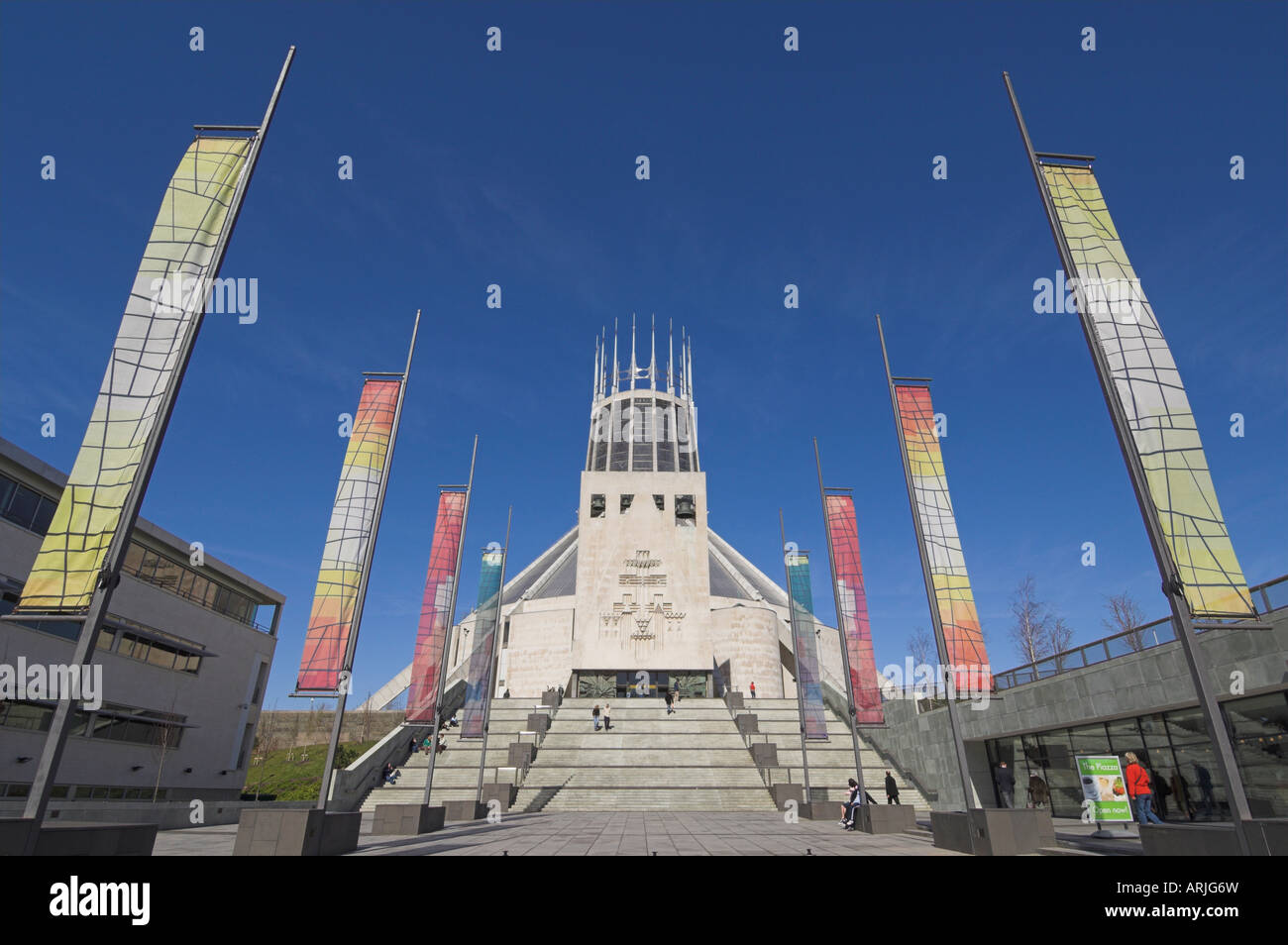 Roman Catholic Metropolitan Cathedral, Liverpool, Merseyside, England ...