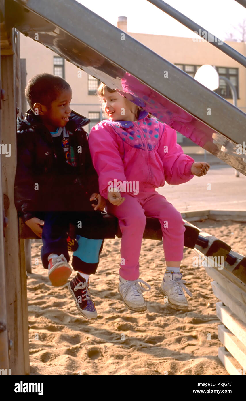 Kids Talking Playground Stock Photos & Kids Talking Playground Stock ...