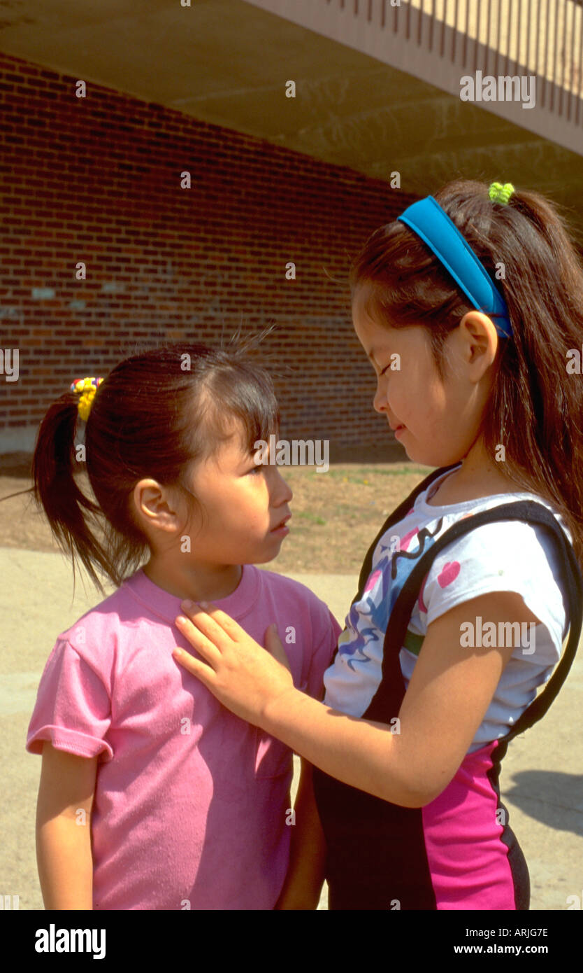 Native American Indian sisters talking age 4 and 6. In the Heart of the ...