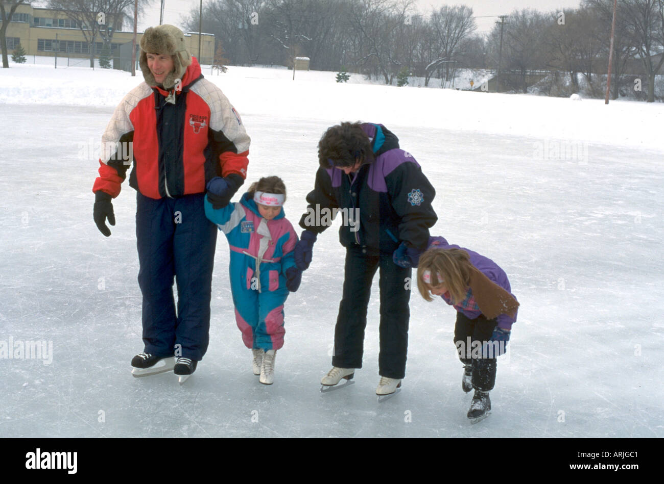 Frozen Pond Ice Skating