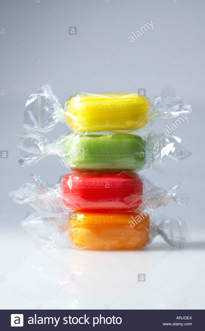Green and white hard boiled sweets hi-res stock photography and images ...