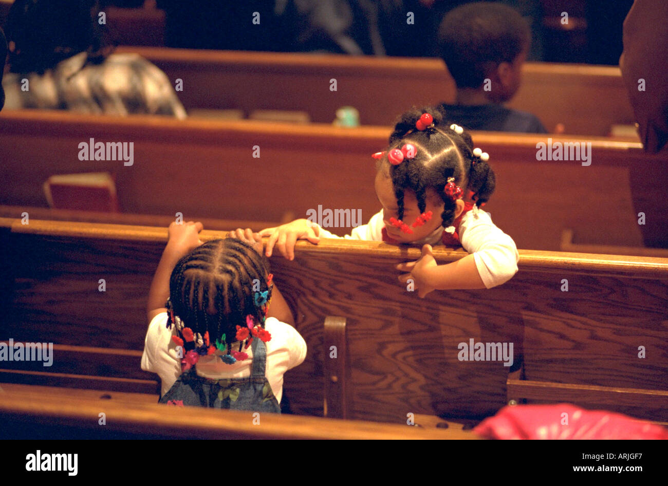 African american children church hi-res stock photography and images ...
