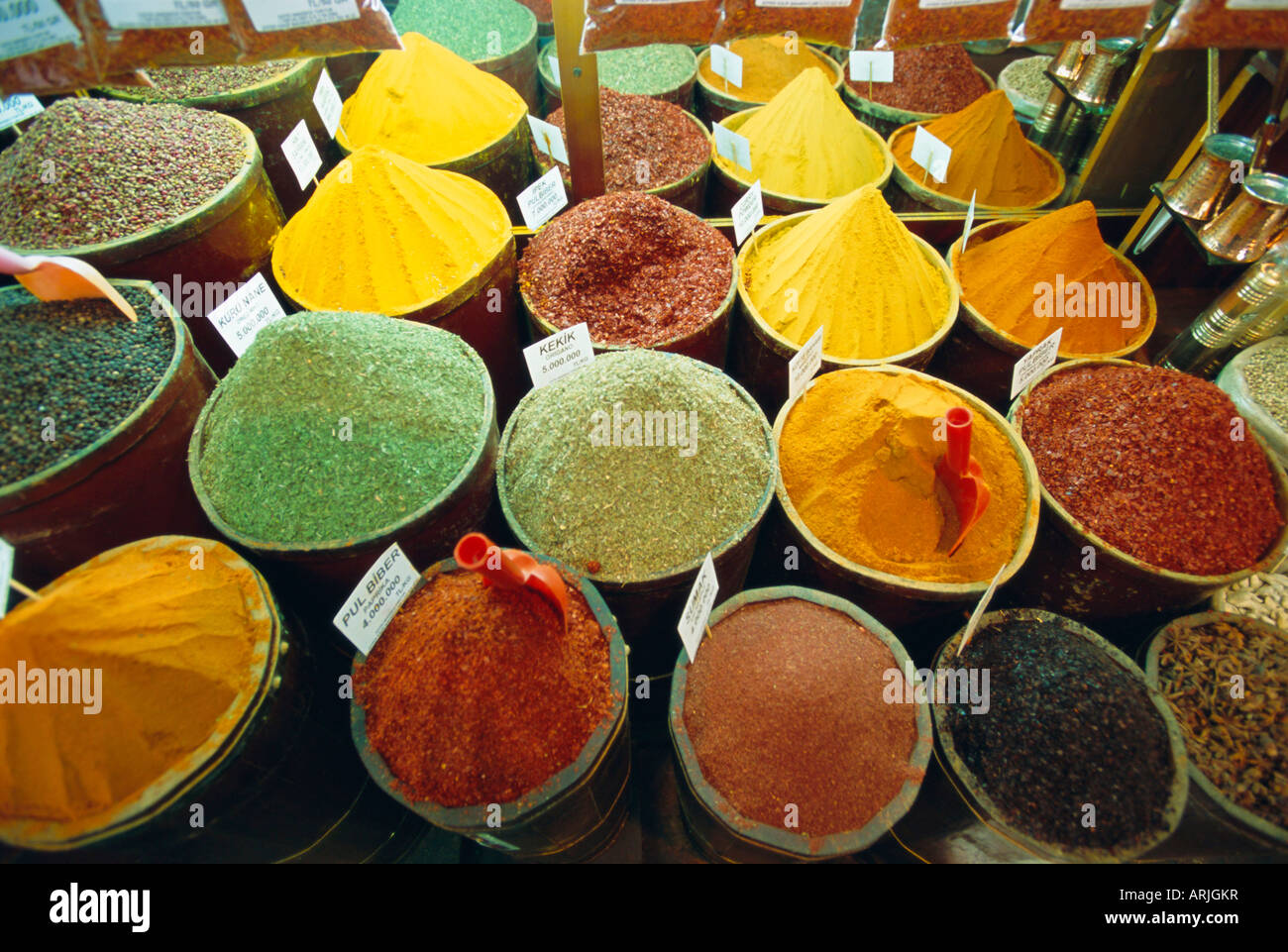 Spices, Grand Bazaar, Istanbul, Turkey, Eurasia Stock Photo - Alamy