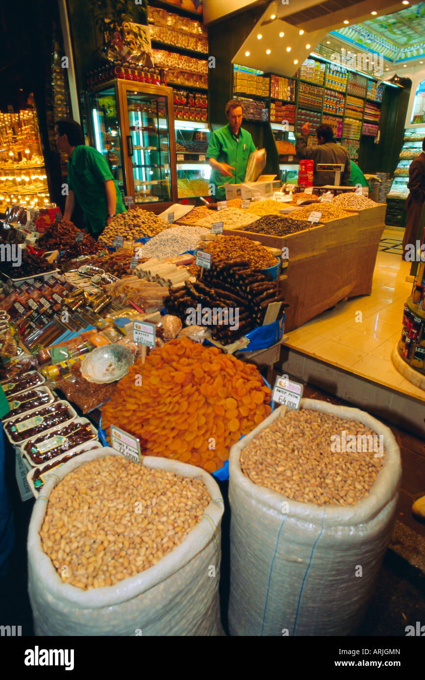 Food shop, Grand Bazaar, Istanbul, Turkey, Eurasia Stock Photo - Alamy