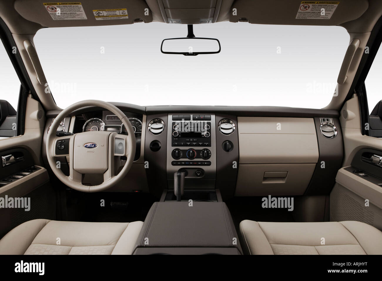 2008 Ford Expedition EL XLT in Silver - Dashboard, center console Stock ...
