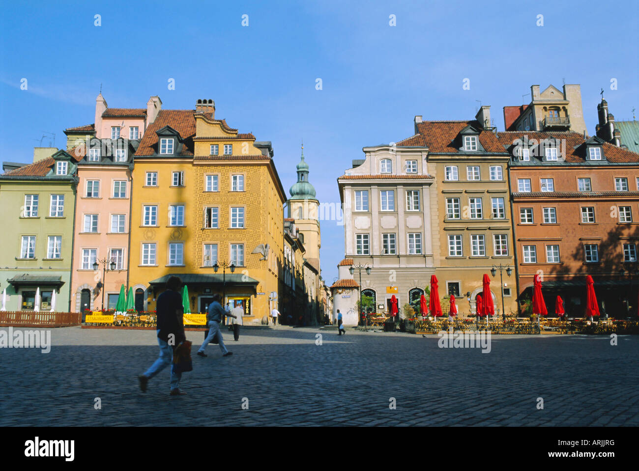 Zamkowy Square, old town, Varsovie. Poland Stock Photo - Alamy
