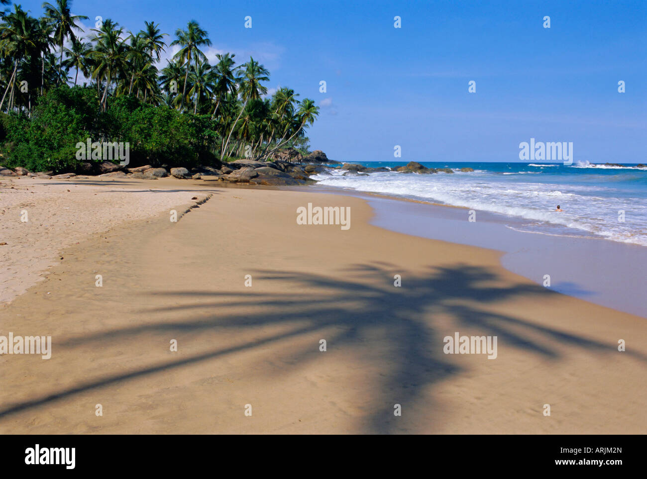 Tangalla beach, Tangalla, south coast, Sri Lanka, Indian Ocean, Asia ...