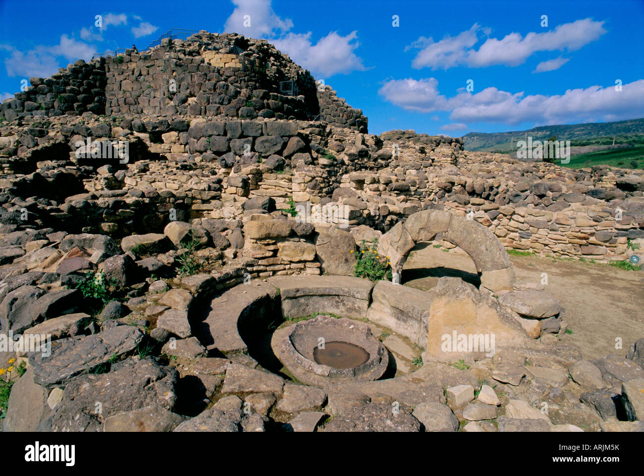 Barumini Nuraghe Su Nuraxi, Sardinia, Italy, Europe Stock Photo - Alamy