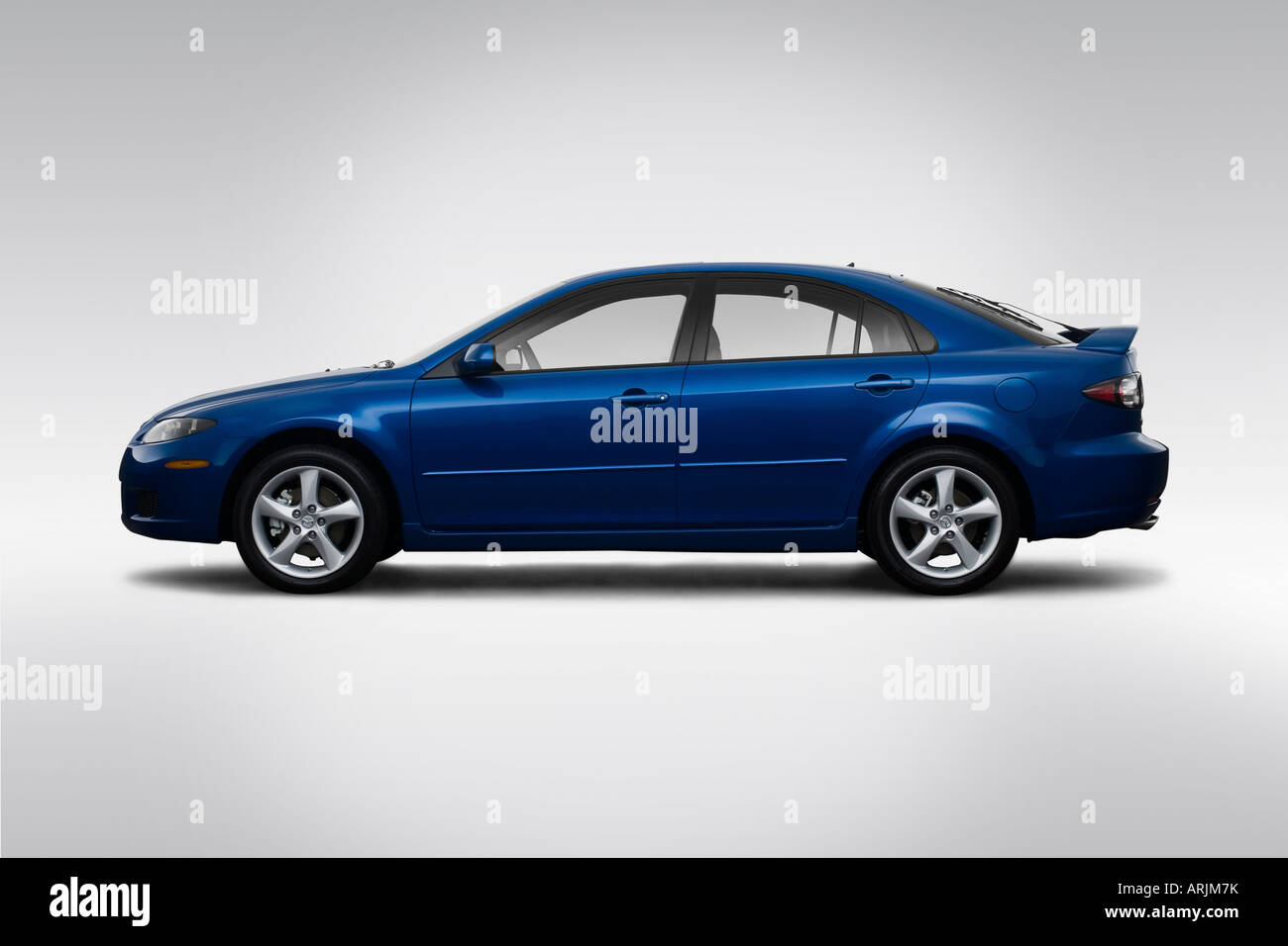 2008 Mazda MAZDA6 Touring in Blue - Drivers Side Profile Stock Photo ...