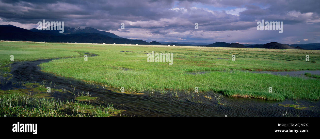 Kazakh camp, Tolbo, Bayan Olgi Province, Mongolia, Central Asia, Asia ...