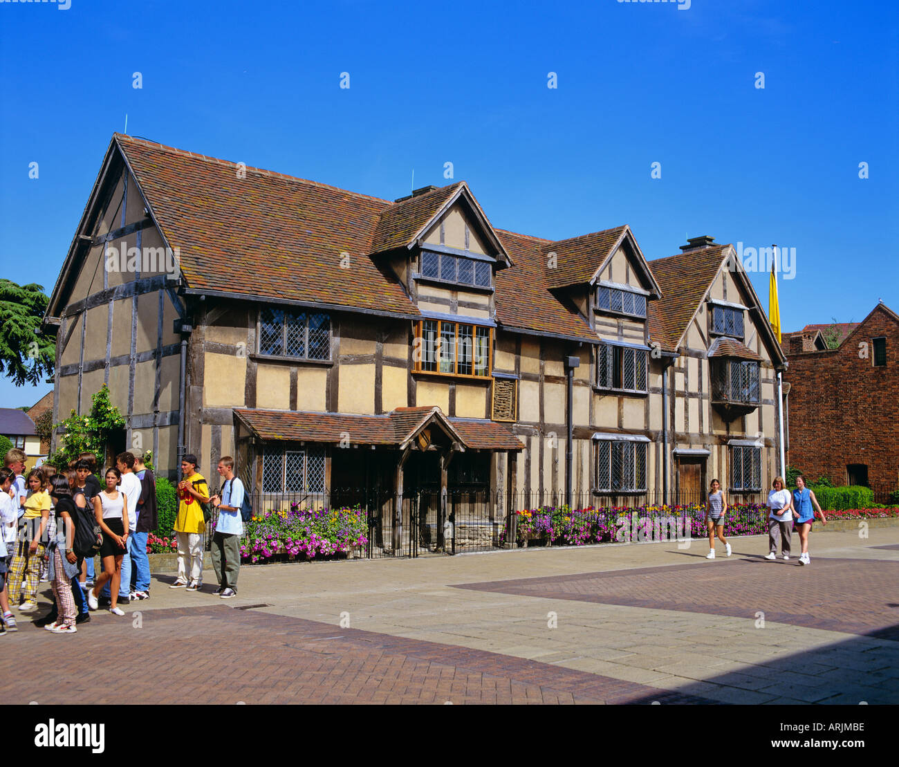 Shakespeare's Birthplace Stratford upon Avon Warwickshire England Stock ...