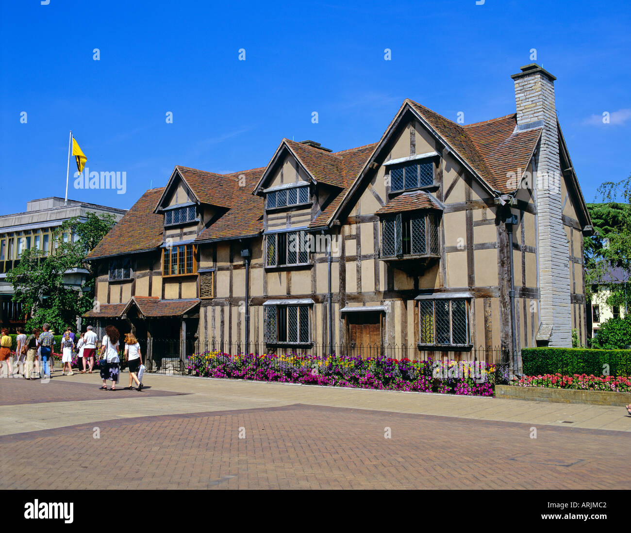 Shakespeare's Birthplace Stratford upon Avon Warwickshire England Stock ...