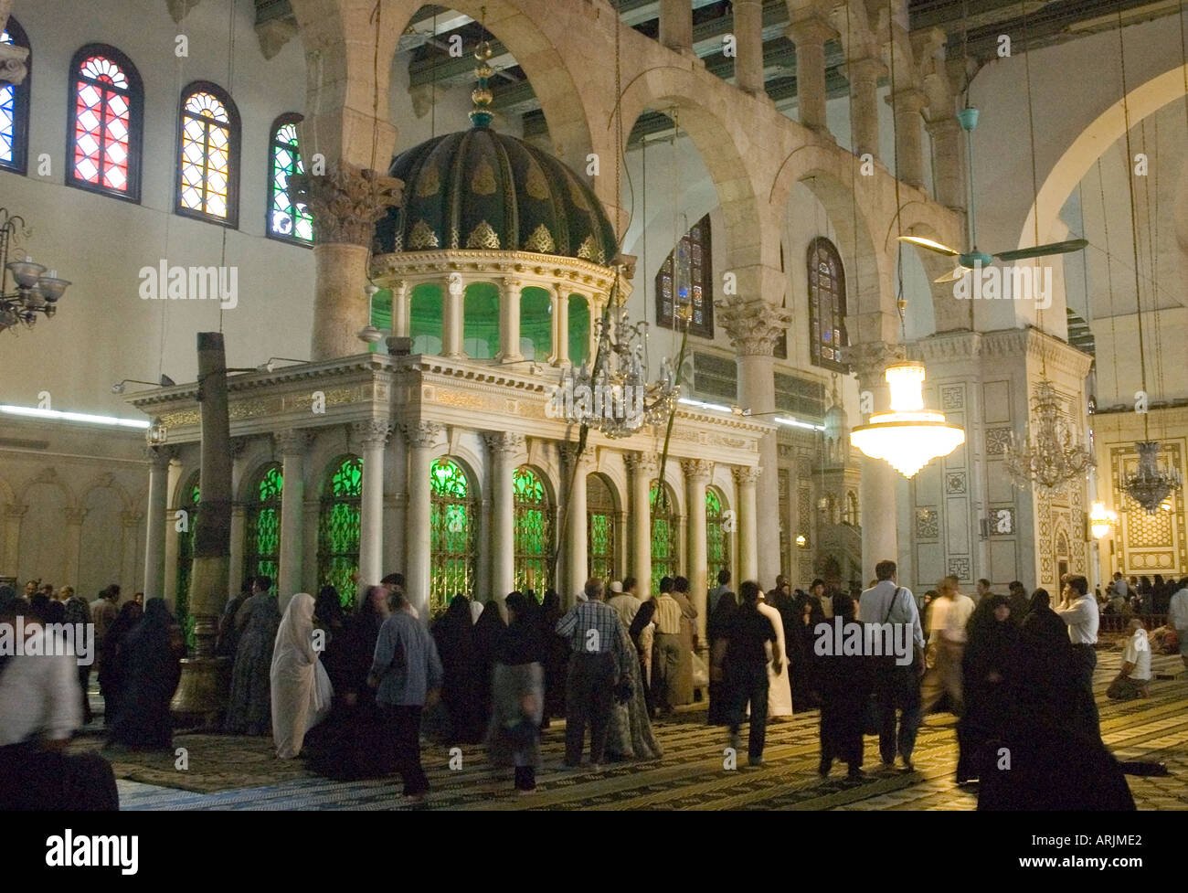Saint John Christian church inside Umayyad Mosque, al-Hamidiyya souk ...
