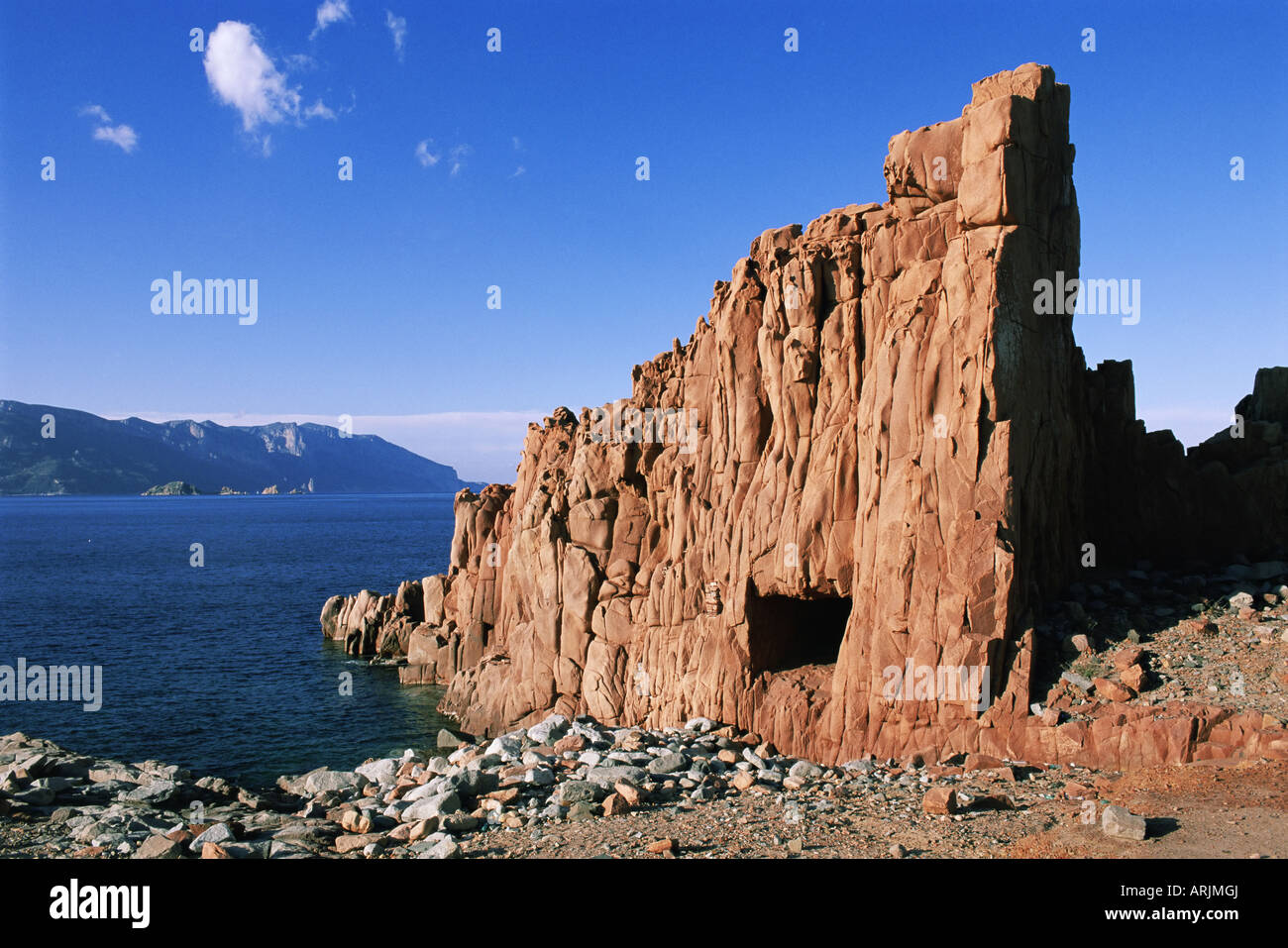 Red Rocks, Arbatax, island of Sardinia, Italy, Mediterranean, Europe ...