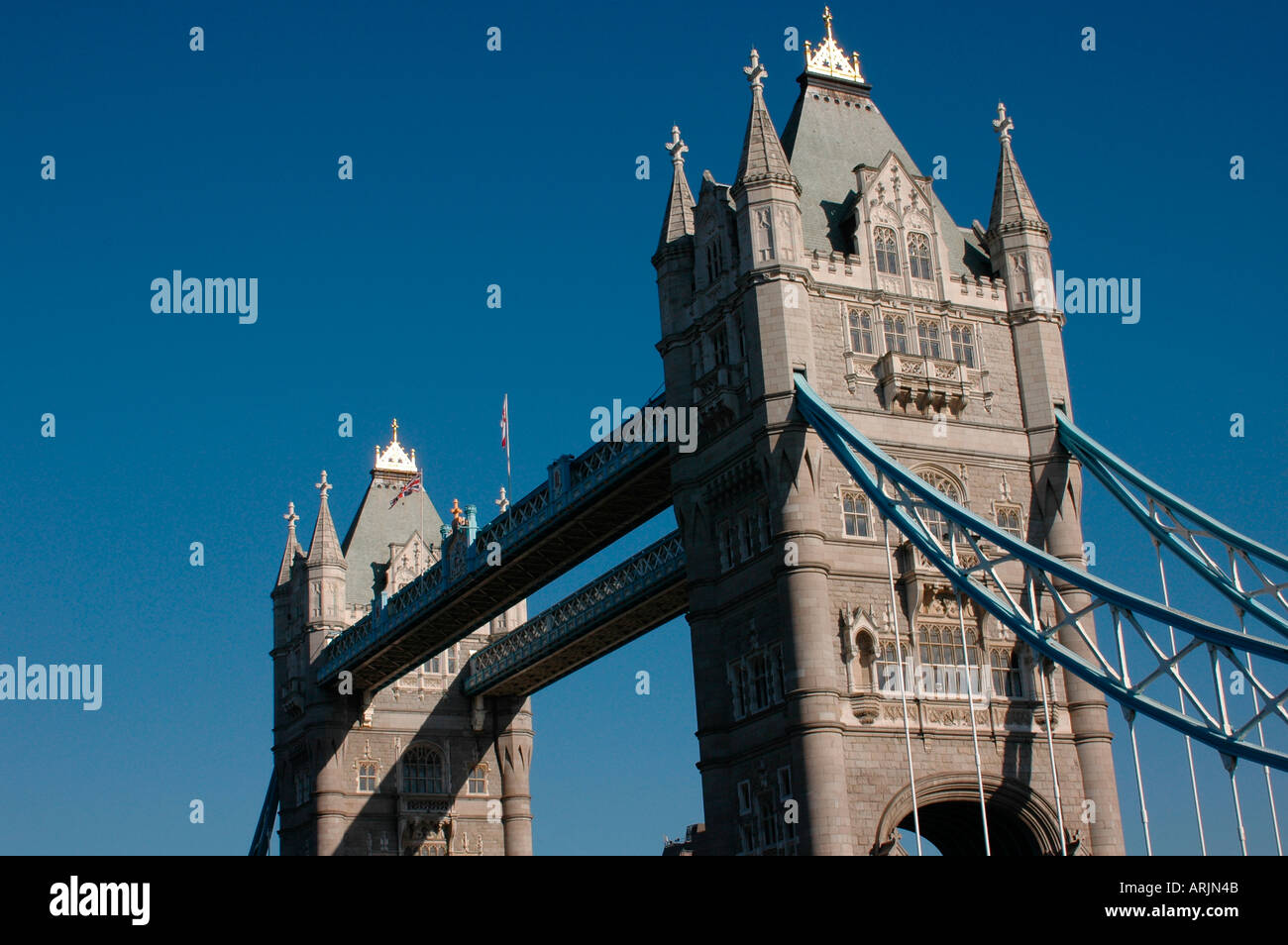 The ornate towers of Tower Bridge Stock Photo - Alamy