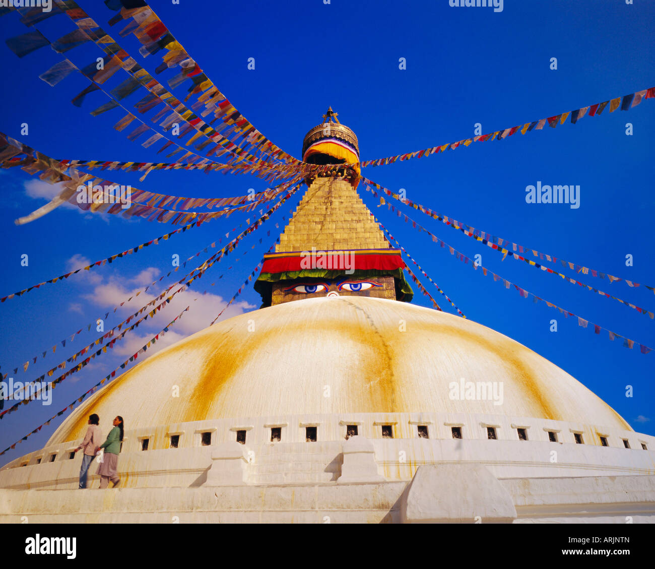 Buddist stupa, Bodnath, Kathmandu, Nepal, Asia Stock Photo - Alamy