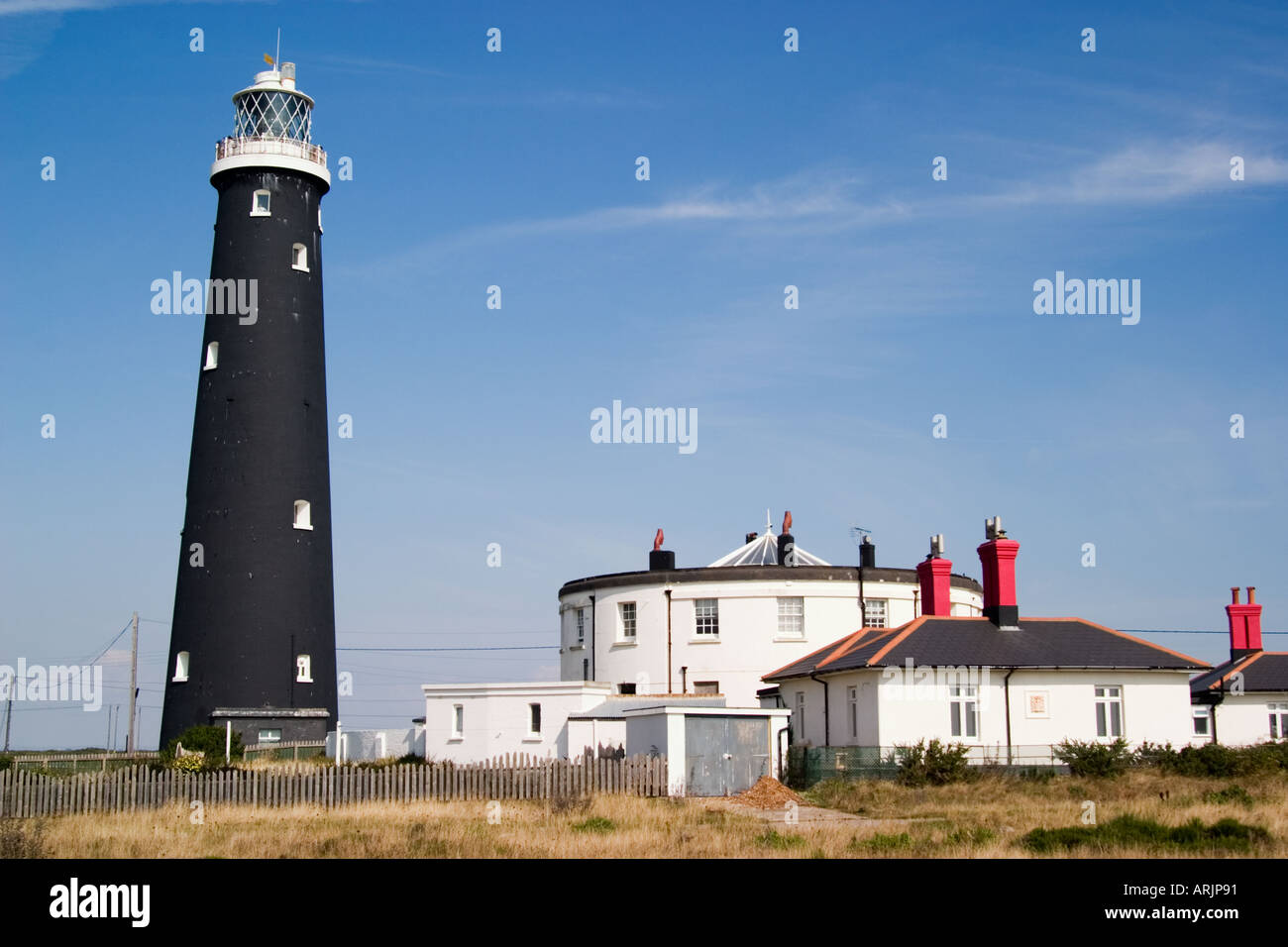 Lighthouse Dungeness Beach and Nuclear Power Station Kent England ...