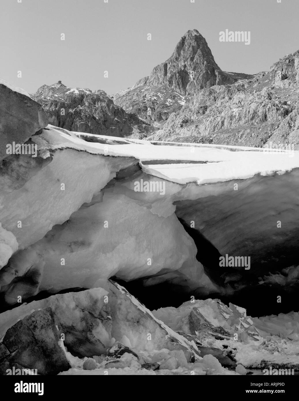 Formed by a glacier Black and White Stock Photos & Images - Alamy
