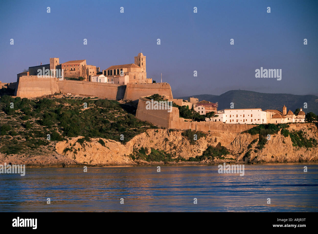 The walls and old centre of Ibiza town (d'Alt Villa) (Alta Vila), Ibiza ...