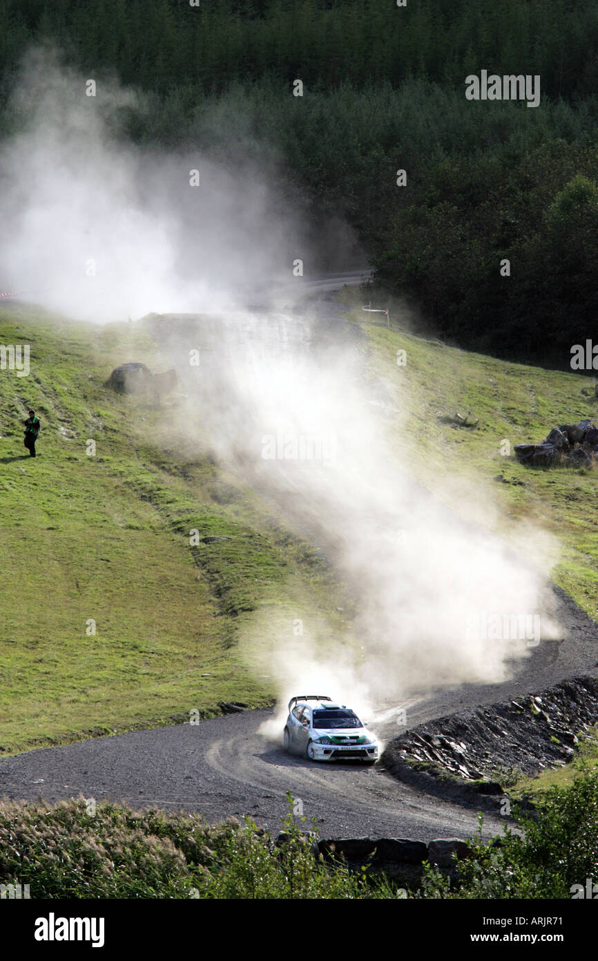 Ford Focus Rally Car Wales Rally GB 2005 Rheola Special Stage Walters ...