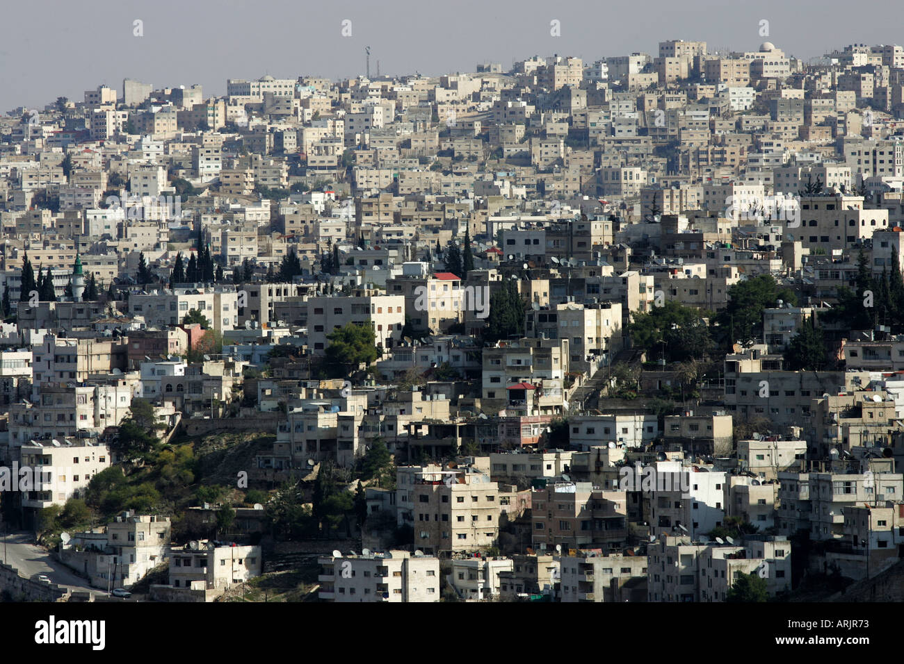 JOR, Jordan, Amman: Houses in the Basman district Stock Photo - Alamy