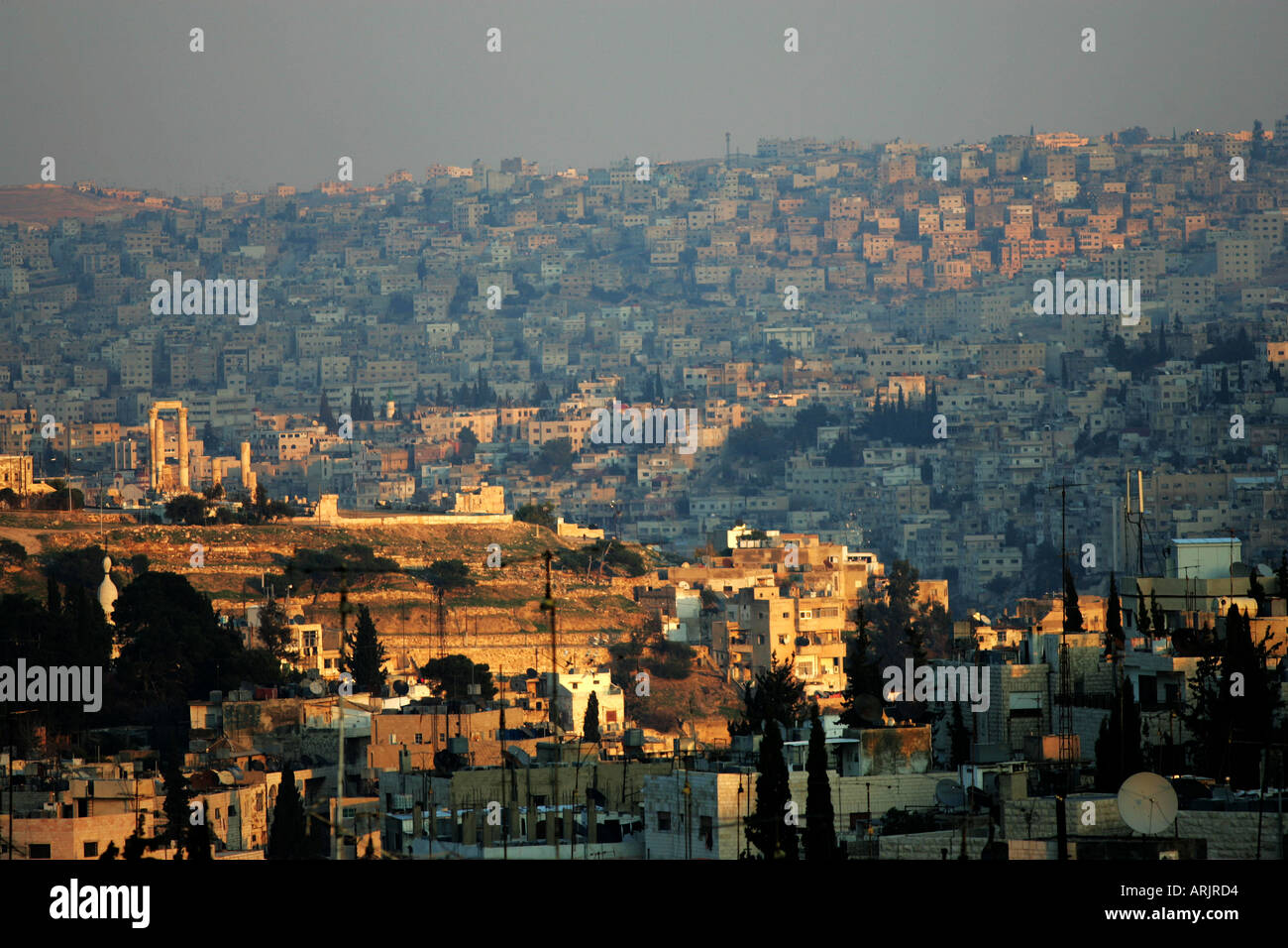 JOR, Jordan, Amman: Houses in the old Downtown and Basman district ...
