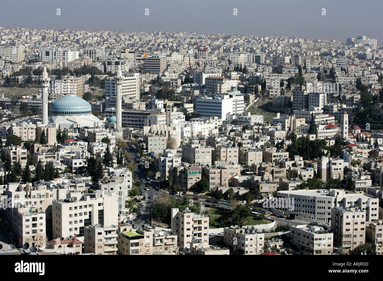 JOR, Jordan, Amman: King Abdullah Mosque, in the Al-Abdali district ...