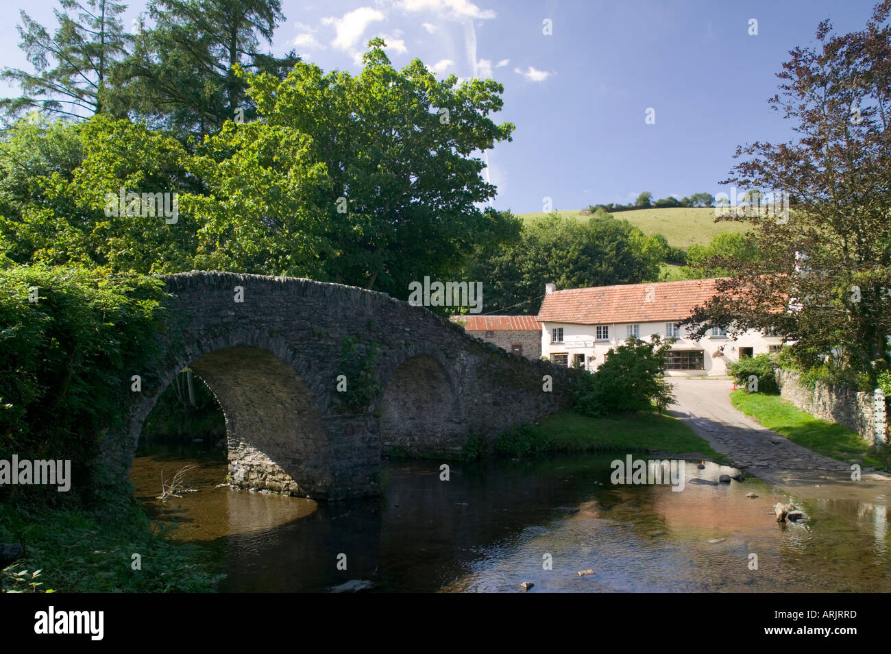 Lorna Doone Farm Doone Valley Exmoor Somerset England Stock Photo - Alamy