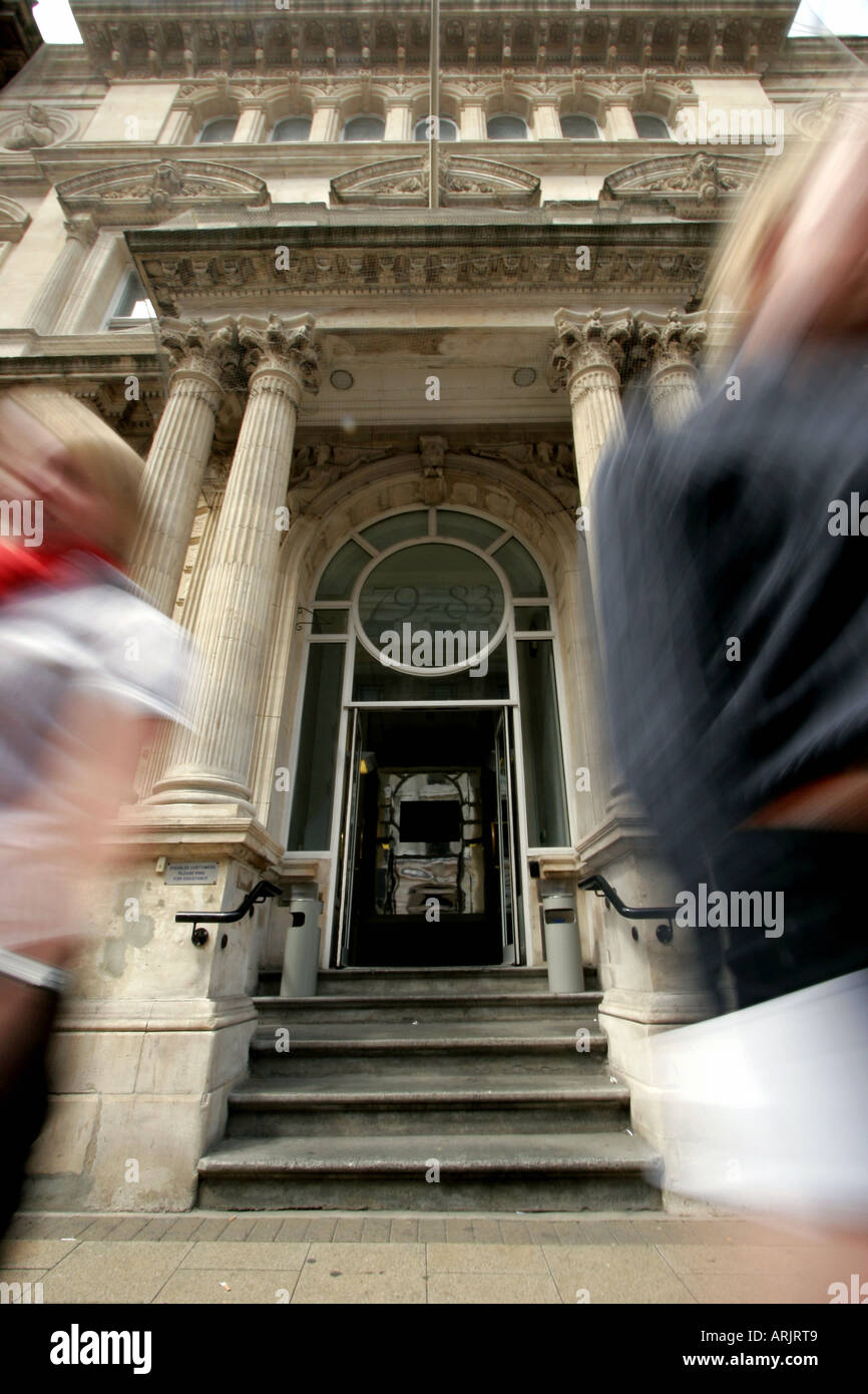People coming out of office building Stock Photo - Alamy