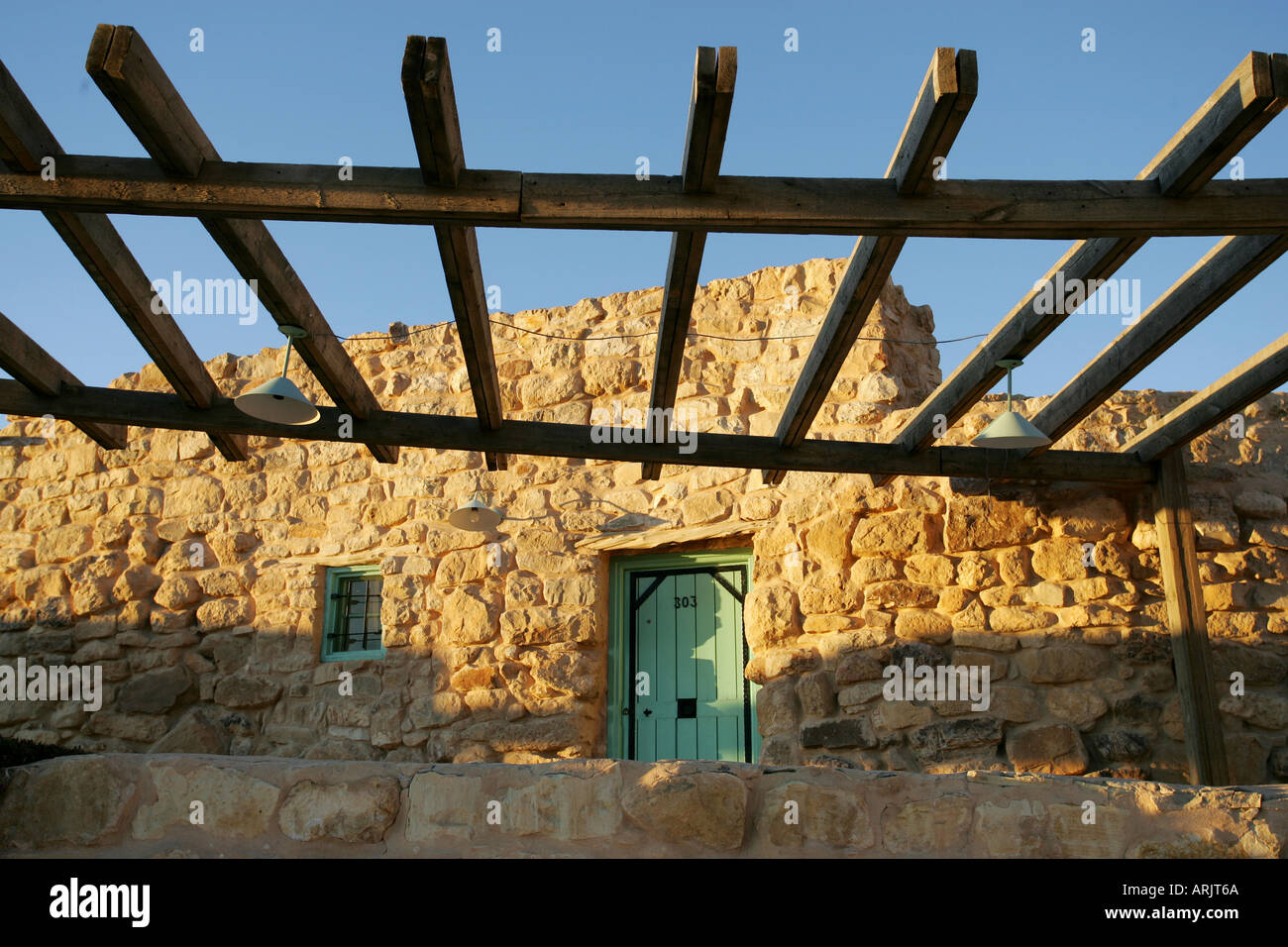 JOR, Jordan, Petra: Hotel Resort in traditionell jordan village style ...