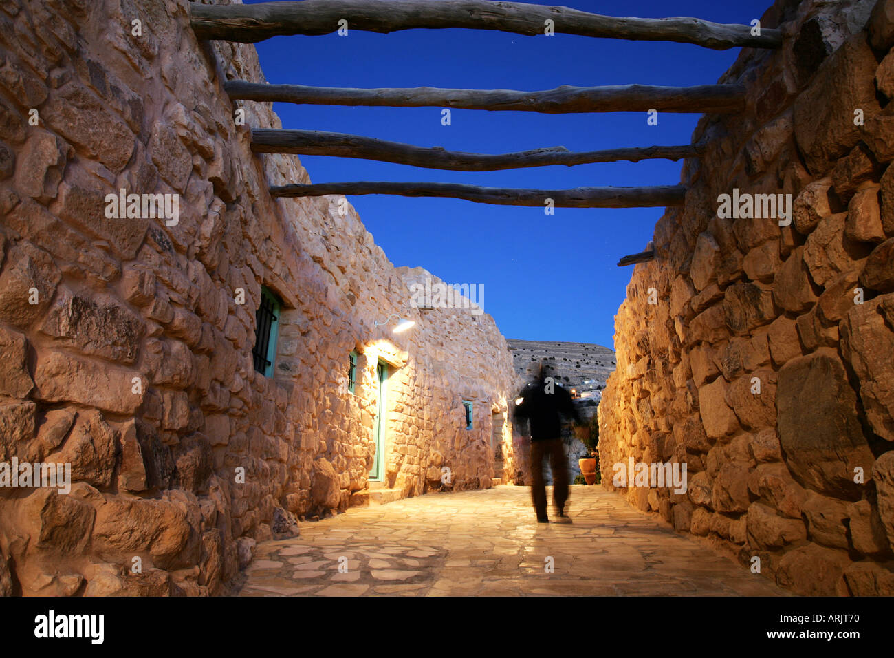 JOR, Jordan, Petra: Hotel Resort in traditionell jordan village style ...