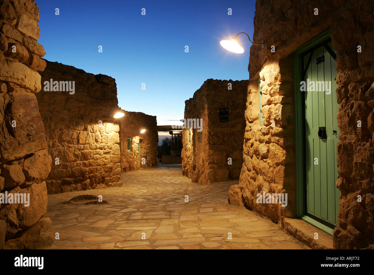 JOR, Jordan, Petra: Hotel Resort in traditionell jordan village style ...
