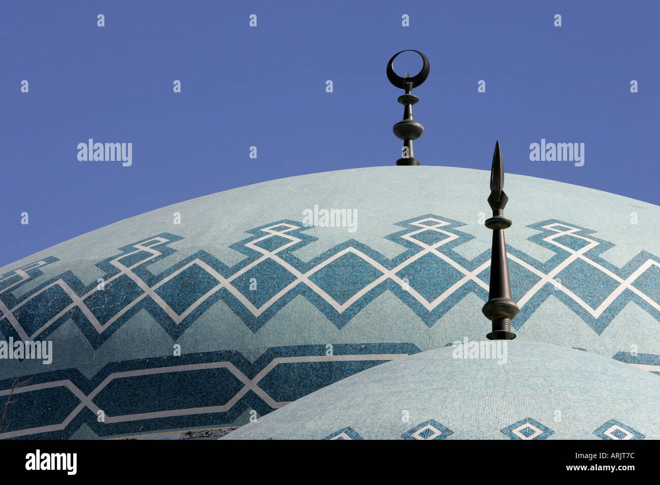 JOR, Jordan, Amman: King Abdullah Mosque, in the Al-Abdali district ...