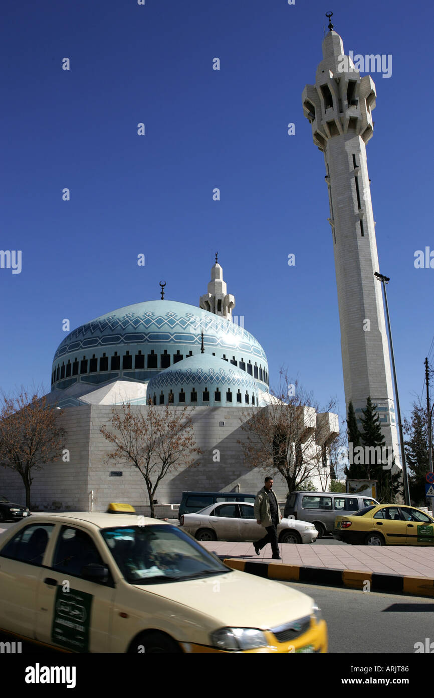 JOR, Jordan, Amman: King Abdullah Mosque, in the Al-Abdali district ...