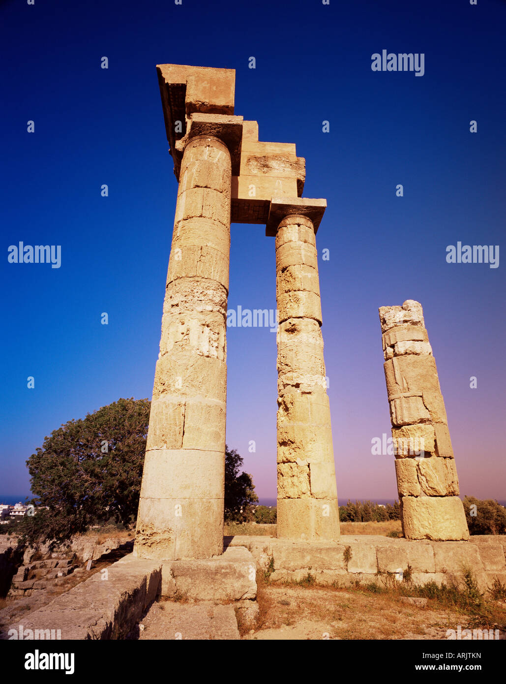 Acropolis of Rhodes, Rhodes City, island of Rhodes, Dodecanese, Greek ...