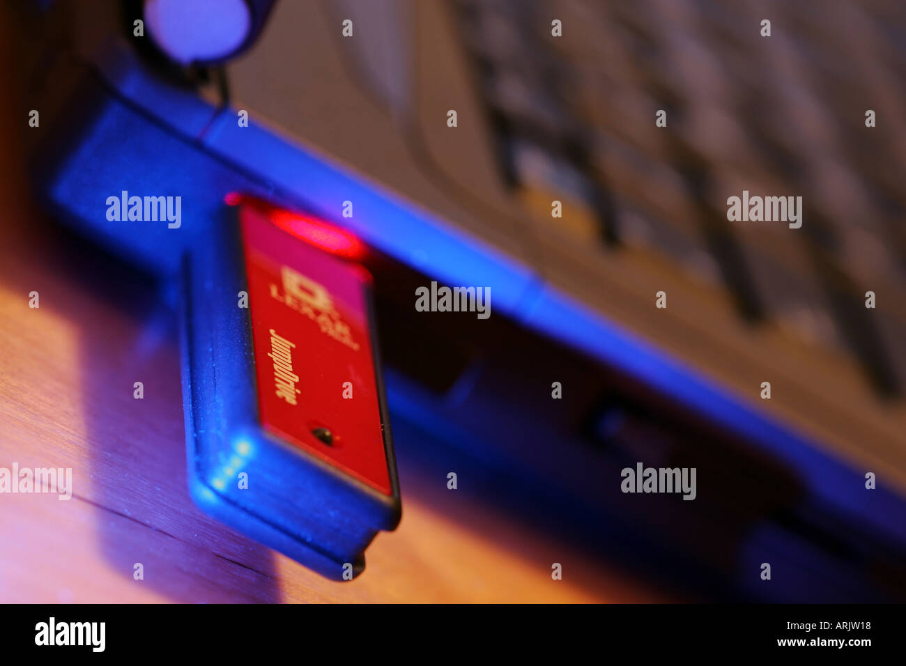 DEU, Germany : USB mobile memory stick at a personal computer Stock ...