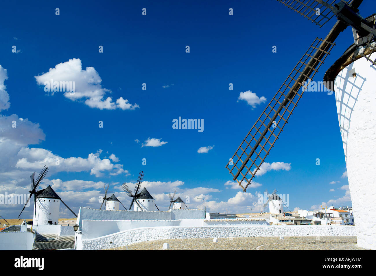 Old traditional windmills, Campo de Criptana, Castilla La Mancha (New ...